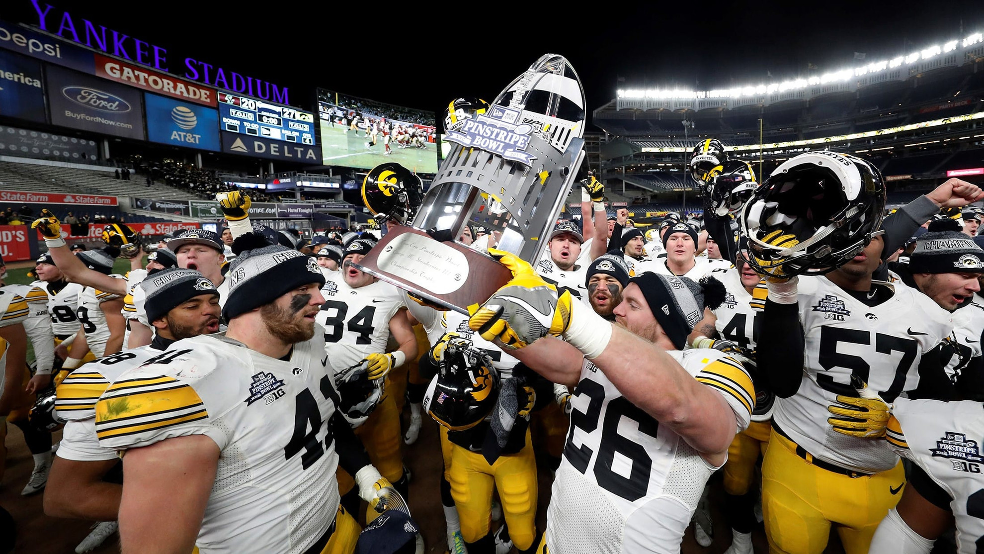 Iowa Owns 2nd Half, Wins New Era Pinstripe Bowl - Iowa Hawkeyes Athletics - Official Athletics ...