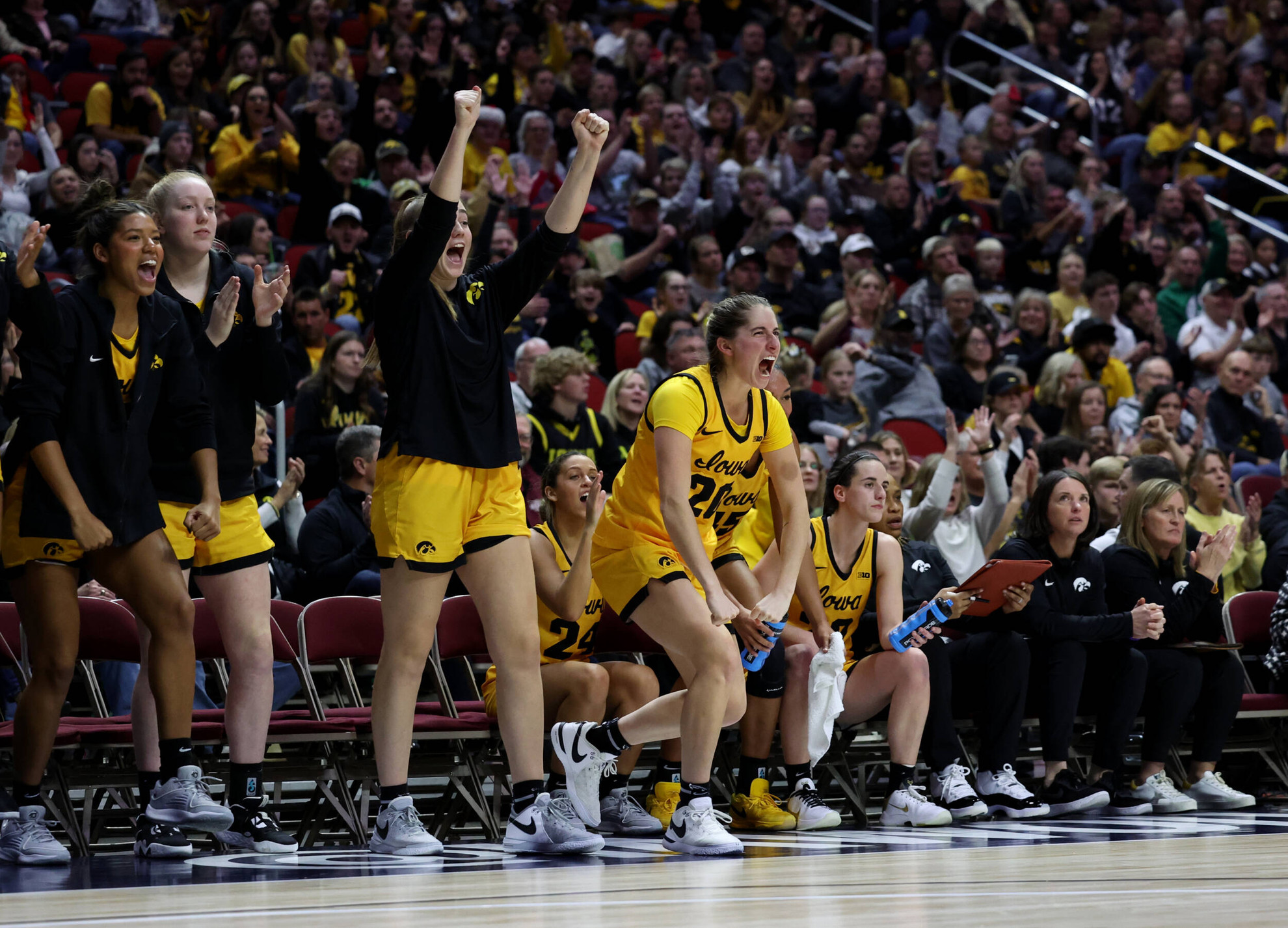 Photos: Iowa Women’s Basketball vs Cleveland State in the Hy-Vee ...