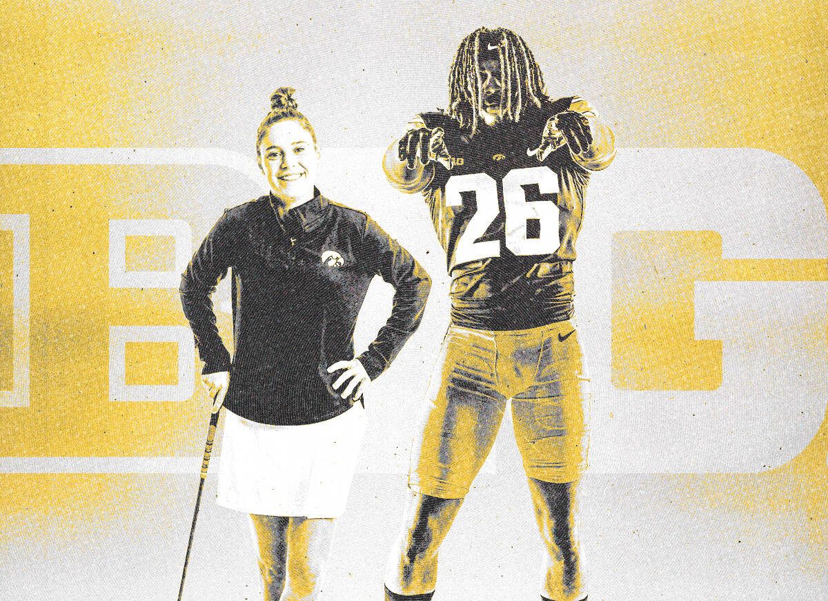 Amelon, Merriweather Earn Iowa’s B1G Outstanding Sportsmanship Award ...