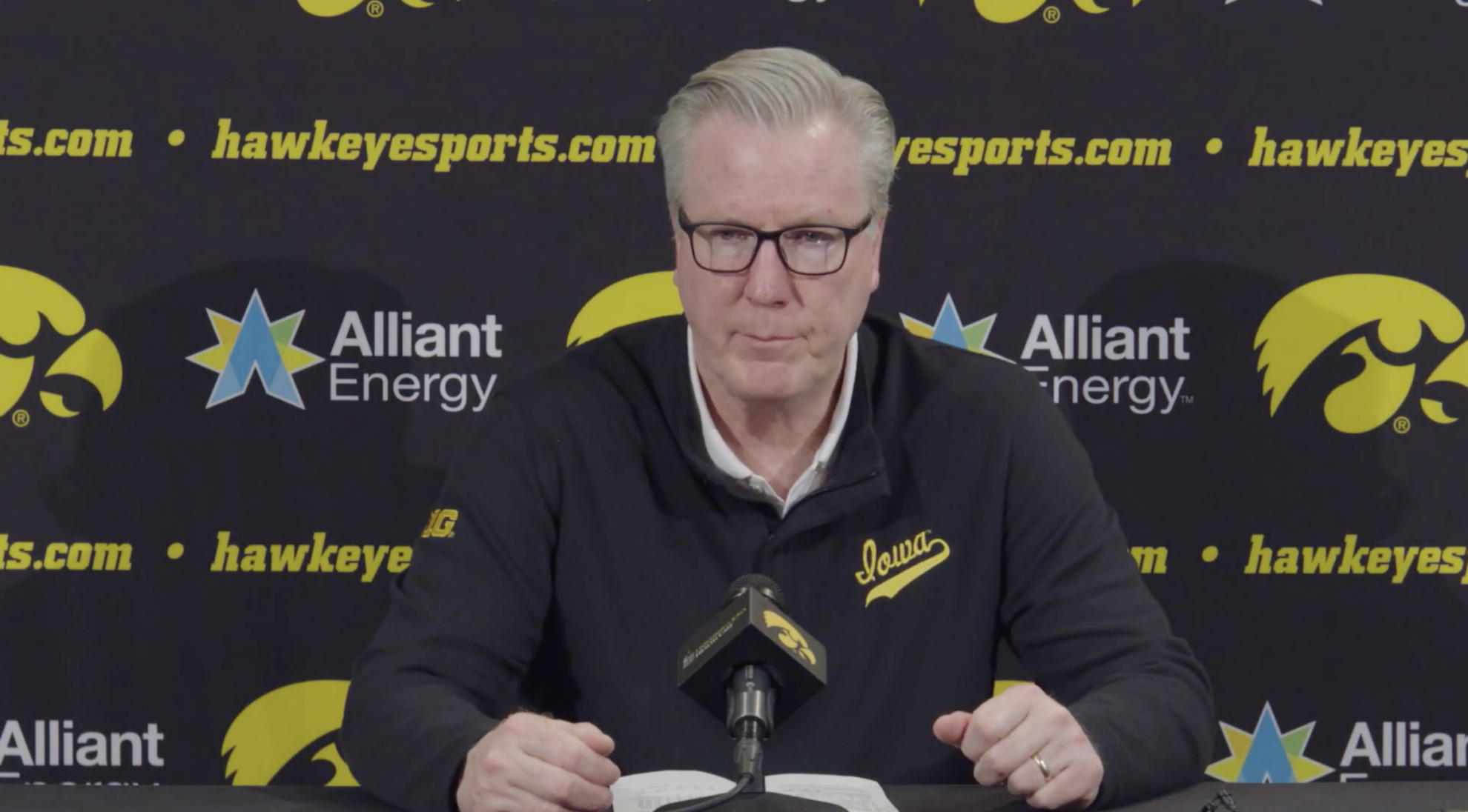 Postgame Press Conference: Men’s Basketball vs Illinois - Iowa Hawkeyes ...