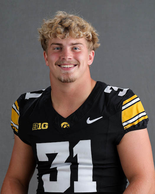 Nolan DeLong - Football 2025-26 - Iowa Hawkeyes Athletics - Official Athletics Website